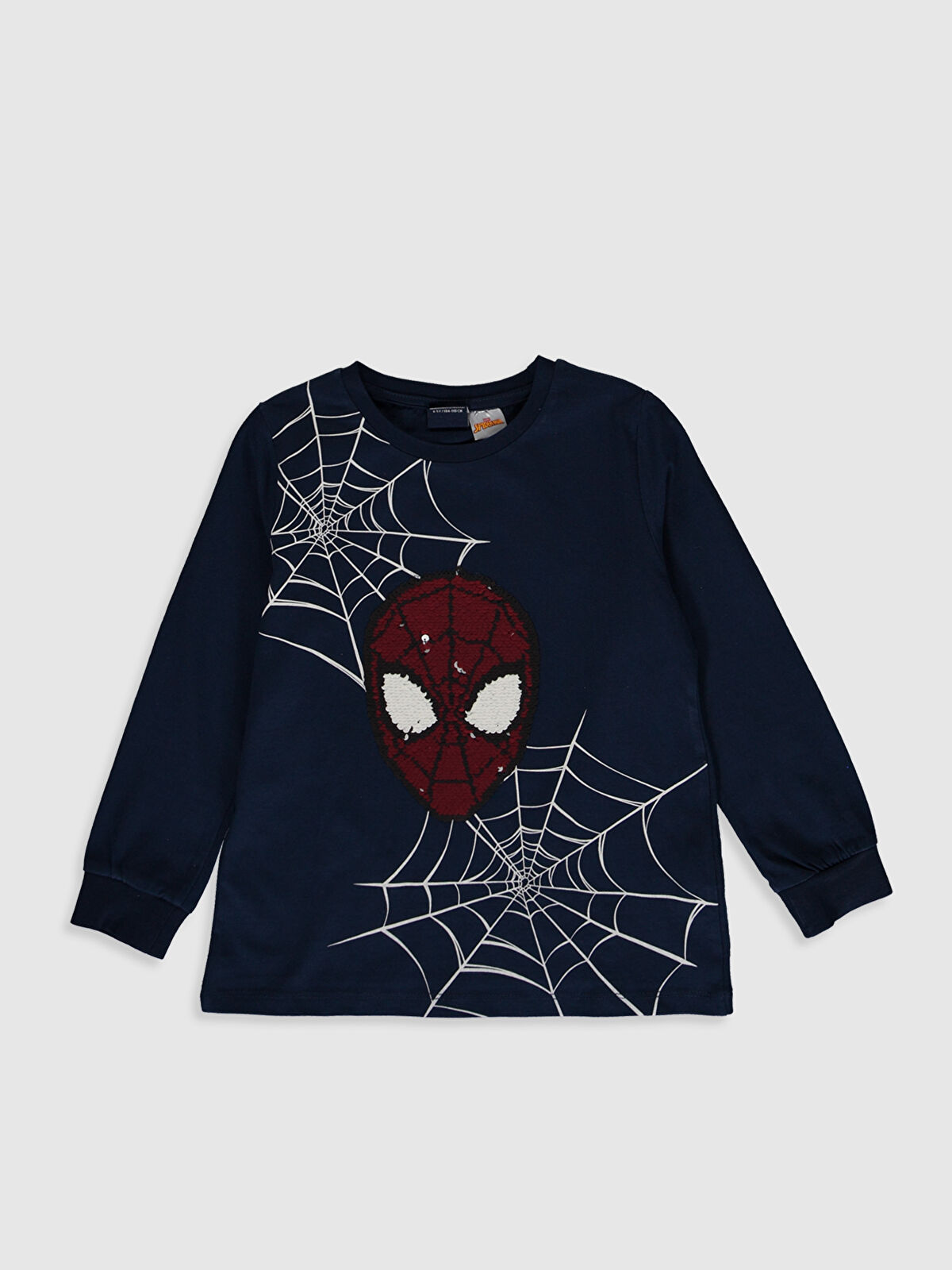 Erkek Çocuk Spiderman Çift Yönlü Payetli Pamuklu Tişört