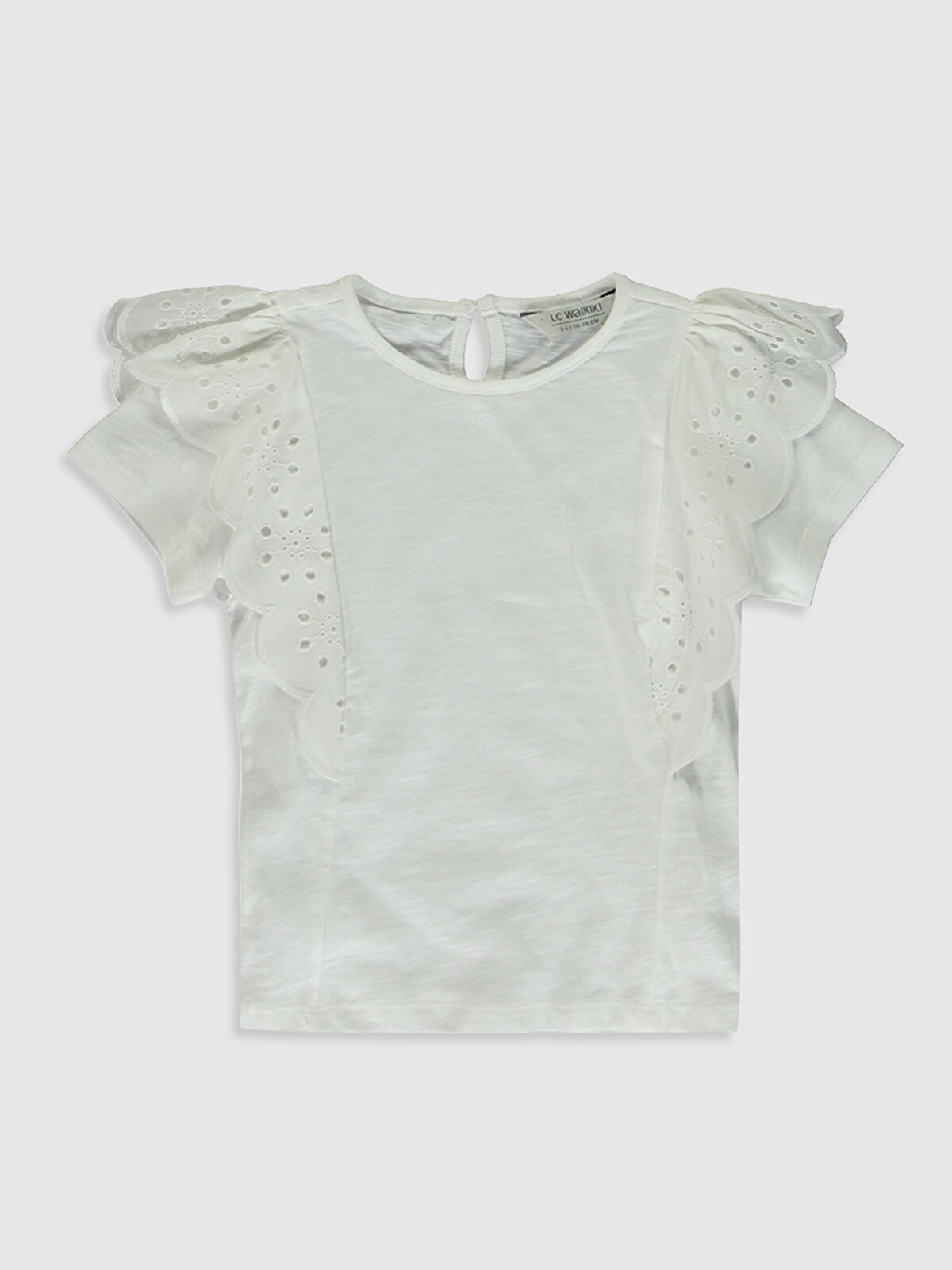 Kız Çocuk Fisto Detaylı Pamuklu Basic Tişört