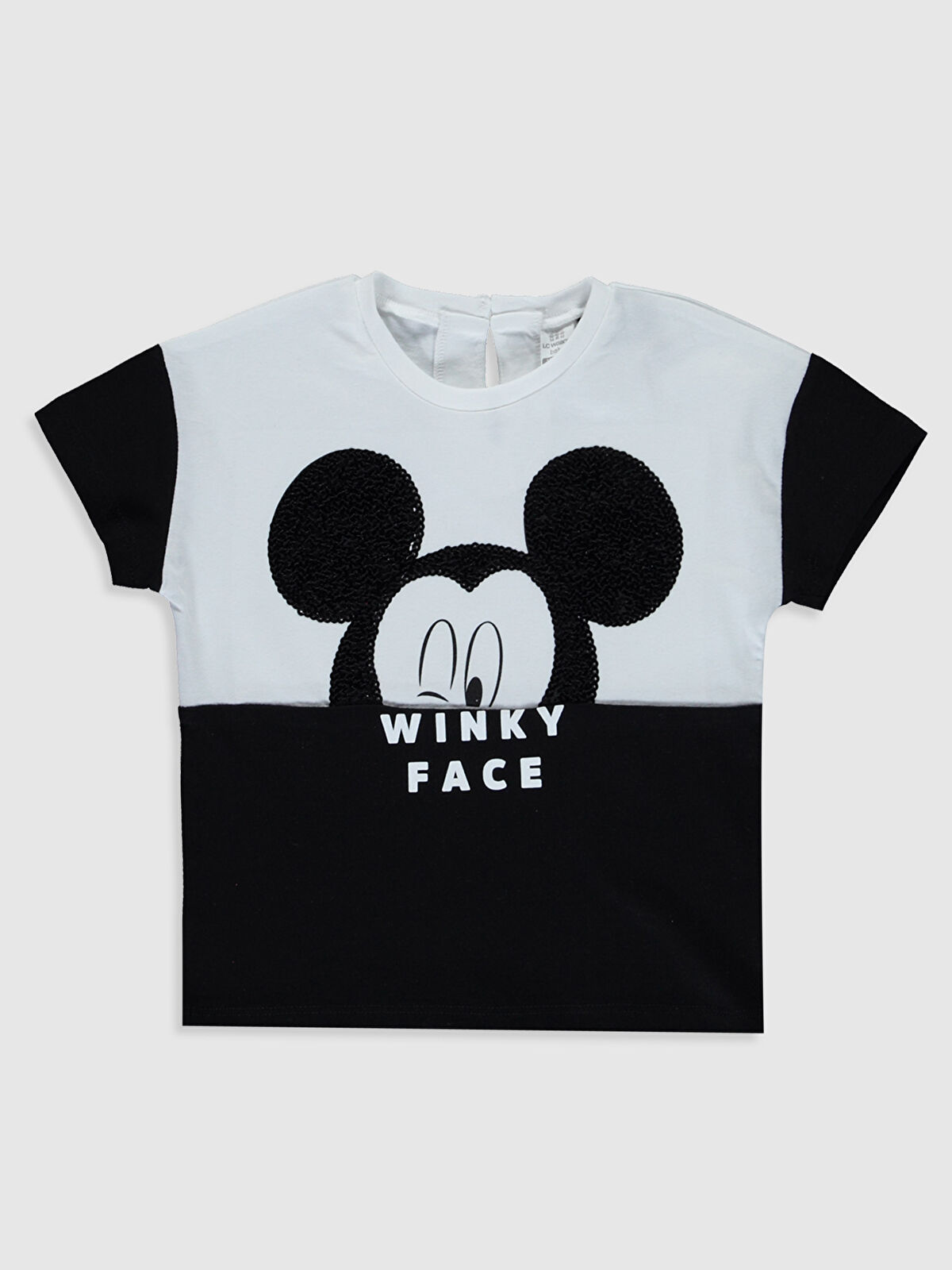 Kız Bebek Mickey Mouse Baskılı Tişört Anne Kız Kombini Kız Bebek Mickey Mouse Baskılı Tişört Anne Kız Kombini