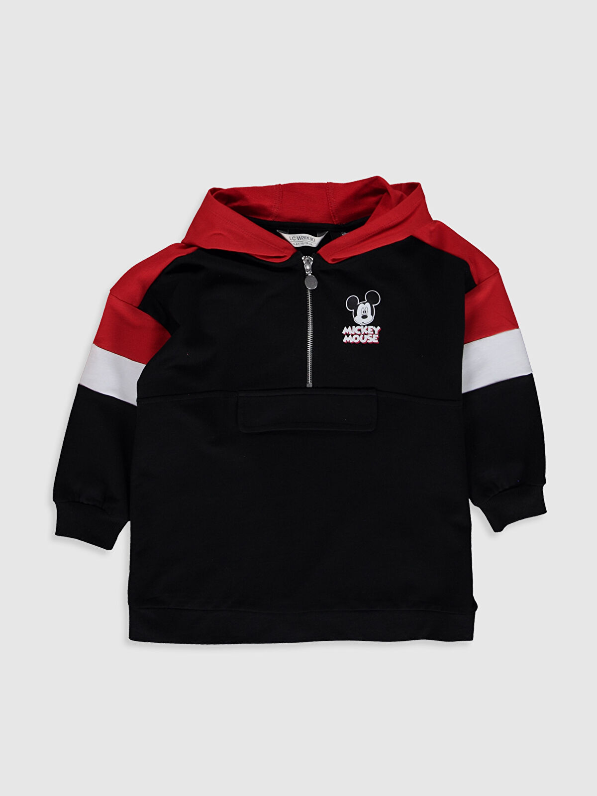 Kız Çocuk Mickey Mouse Baskılı Pamuklu Elbise Anne Kız Kombini