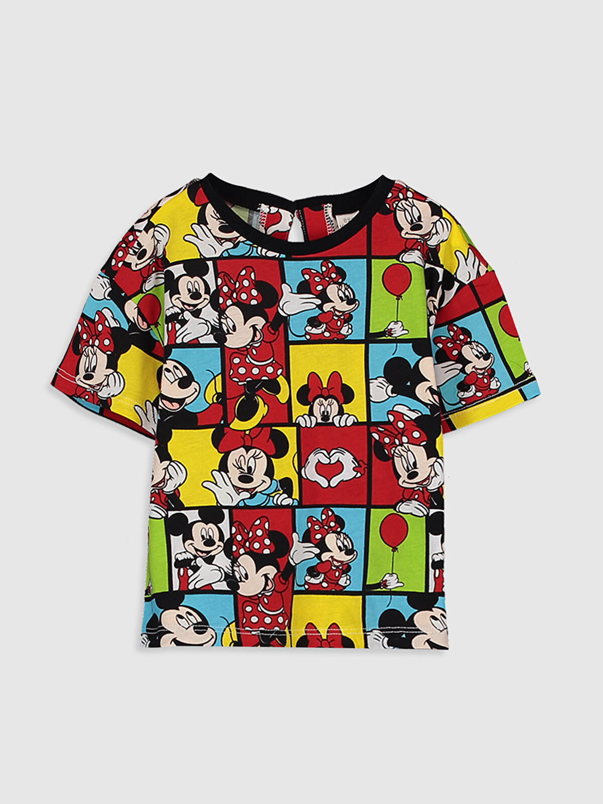 Kız Bebek Minnie Mouse Baskılı Pamuklu Tişört Anne Kız Kombini Kız Bebek Minnie Mouse Baskılı Pamuklu Tişört Anne Kız Kombini