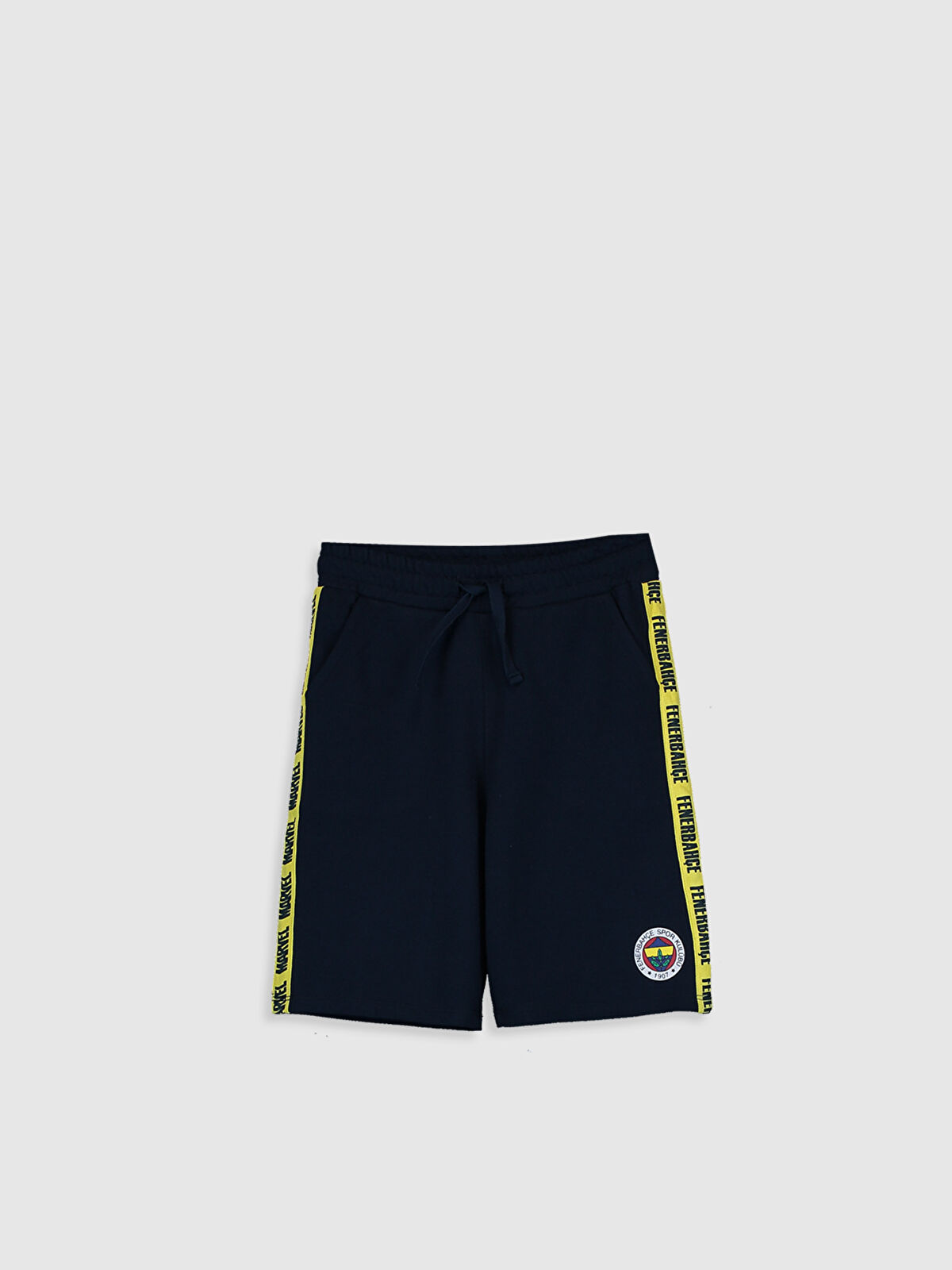 Erkek Çocuk Fenerbahçe Amblemli Taraftar Şort Erkek Çocuk Fenerbahçe Amblemli Taraftar Şort