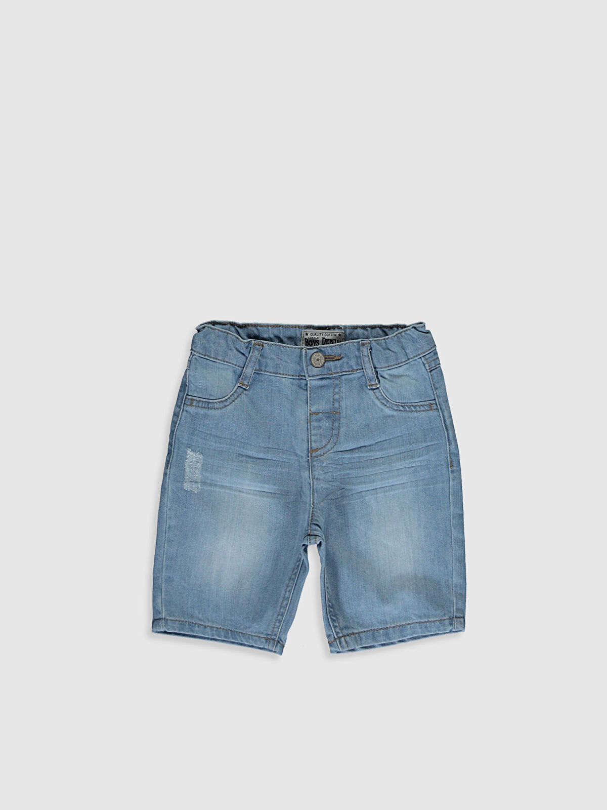Regular Fit Basic Erkek Bebek Jean Şort Regular Fit Basic Erkek Bebek Jean Şort