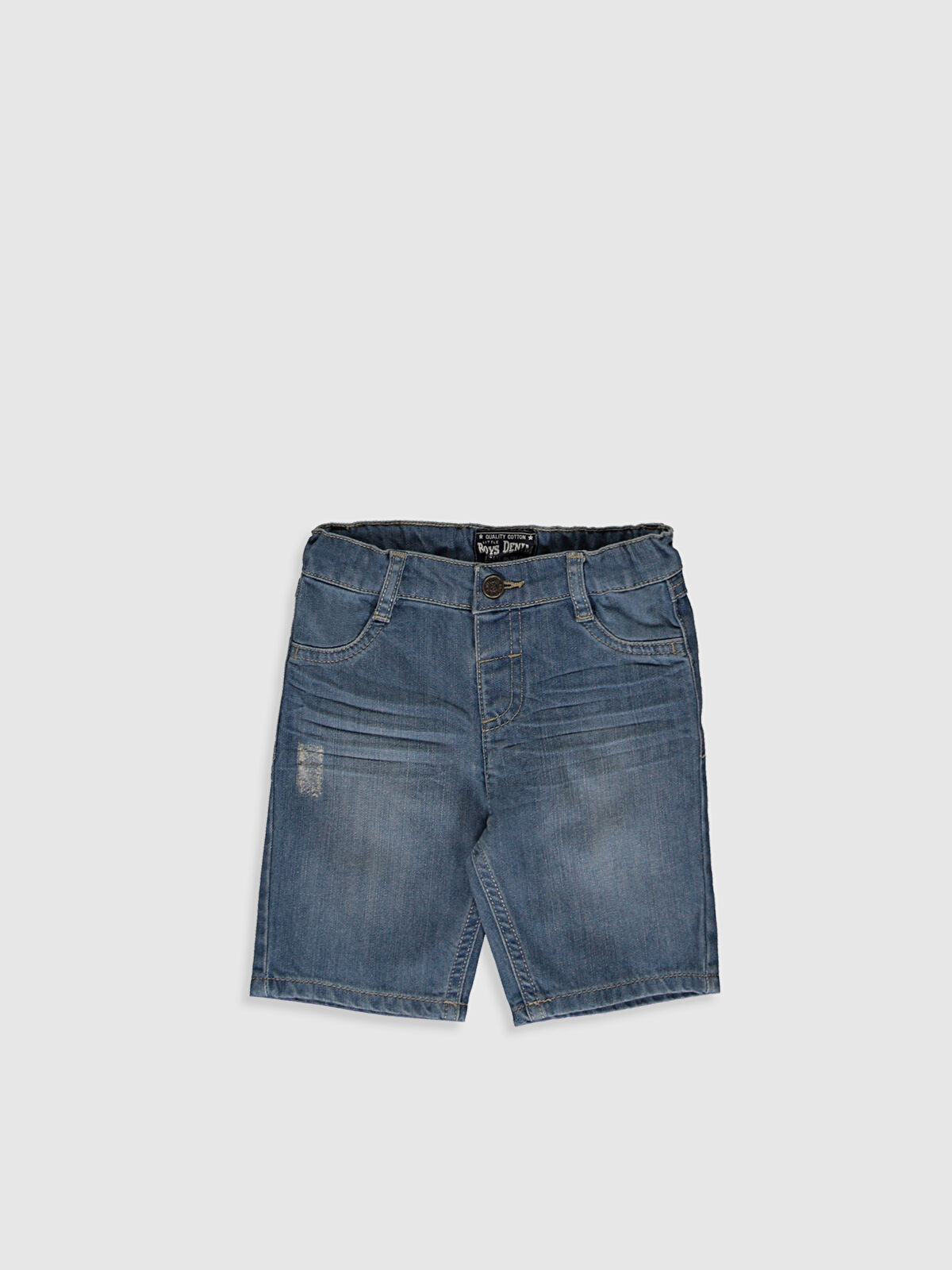 Regular Fit Basic Erkek Bebek Jean Şort Regular Fit Basic Erkek Bebek Jean Şort