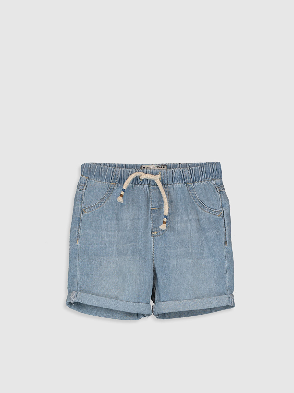 Regular Fit Basic Erkek Bebek Jean Şort Regular Fit Basic Erkek Bebek Jean Şort