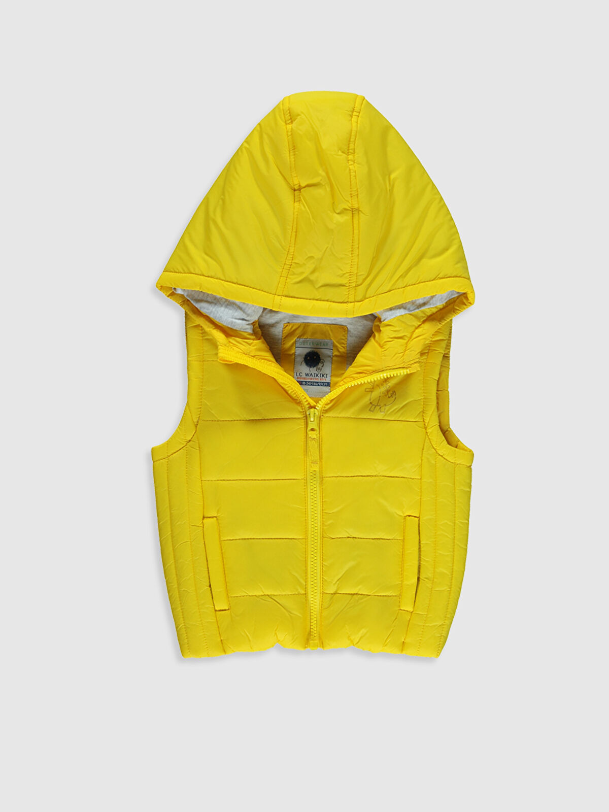 Kapüşonlu Basic Erkek Bebek Fermuarlı Yelek Kapüşonlu Basic Erkek Bebek Fermuarlı Yelek