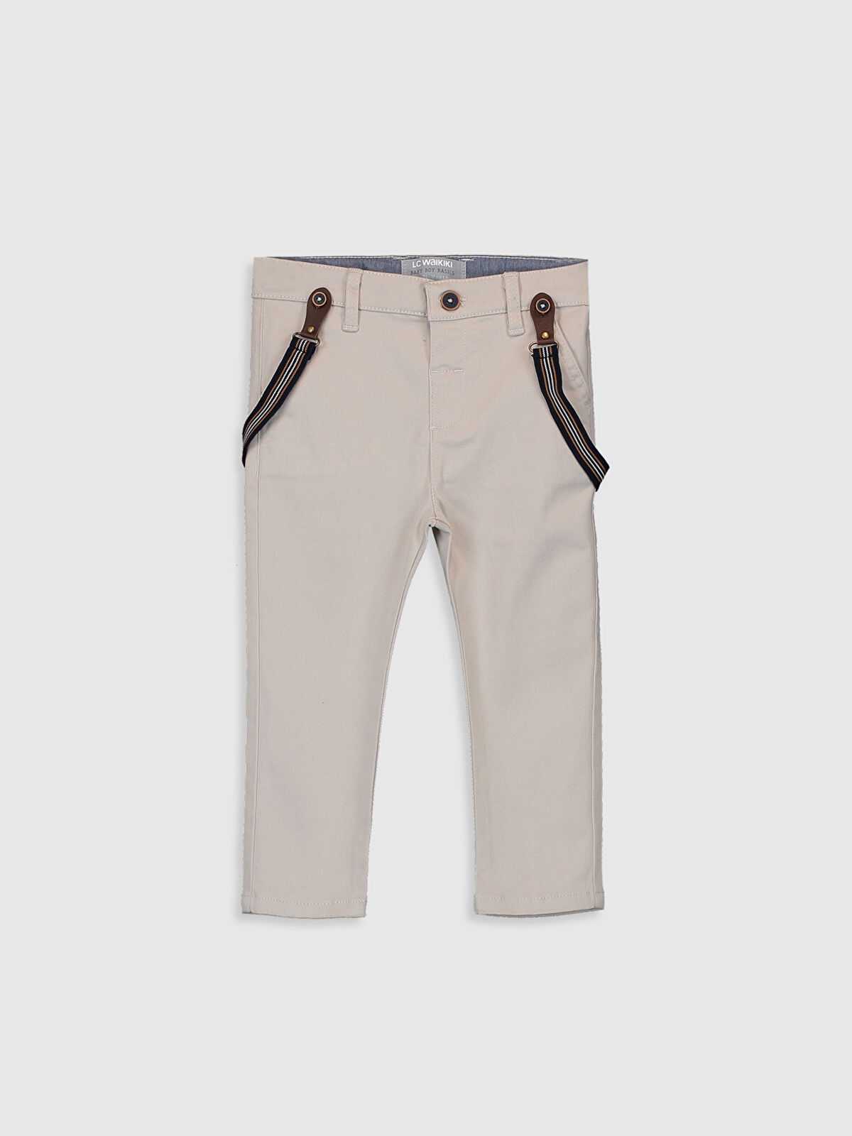 Erkek Bebek Gabardin Pantolon ve Pantolon Askısı