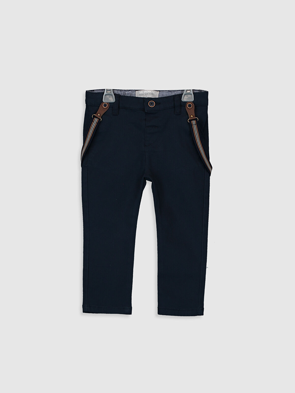 Erkek Bebek Gabardin Pantolon ve Pantolon Askısı