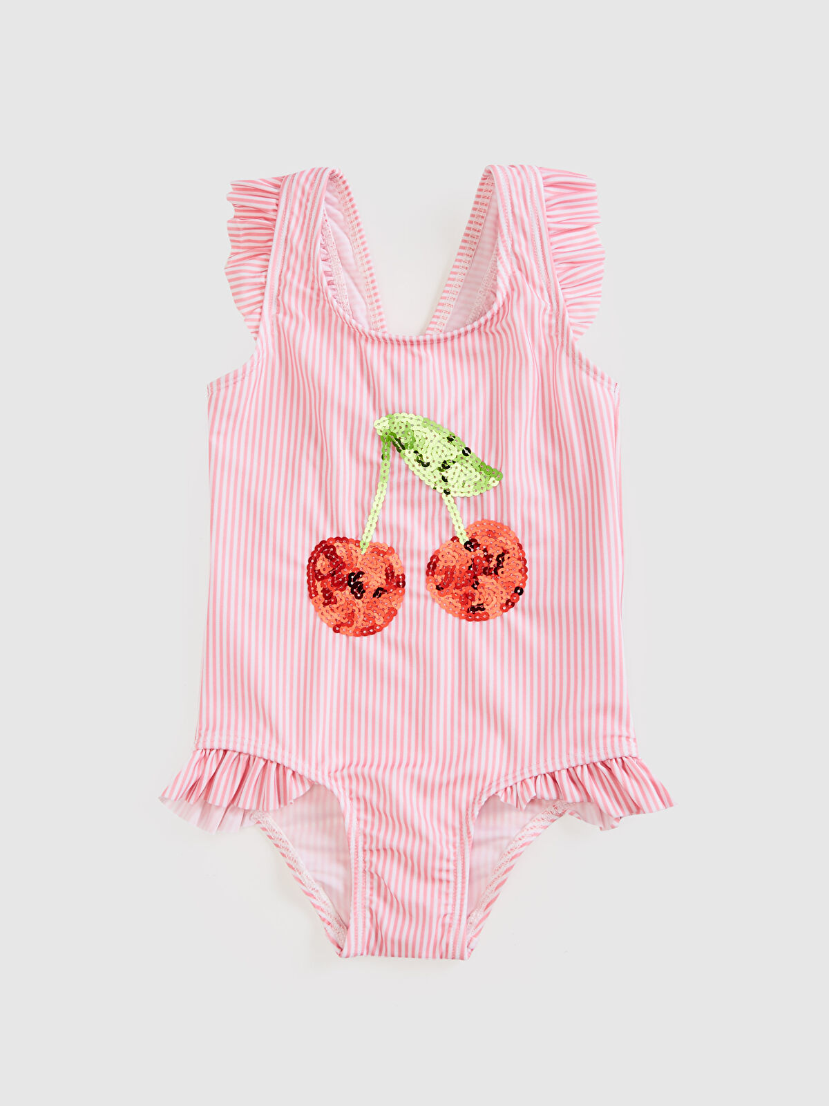 Baskılı Esnek Kumaştan Kız Bebek Mayo