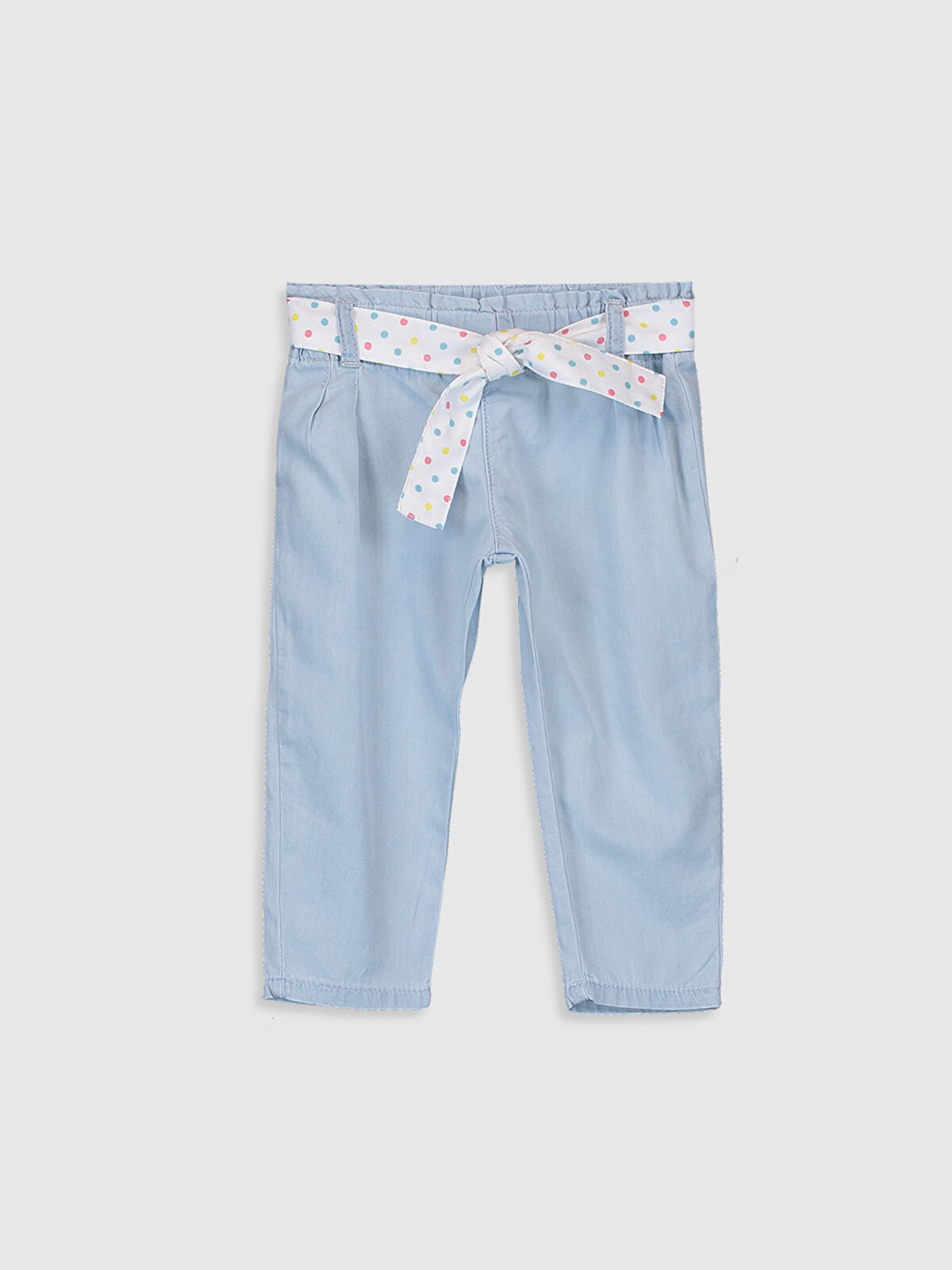 Kız Bebek Harem Jean Pantolon ve Kemer