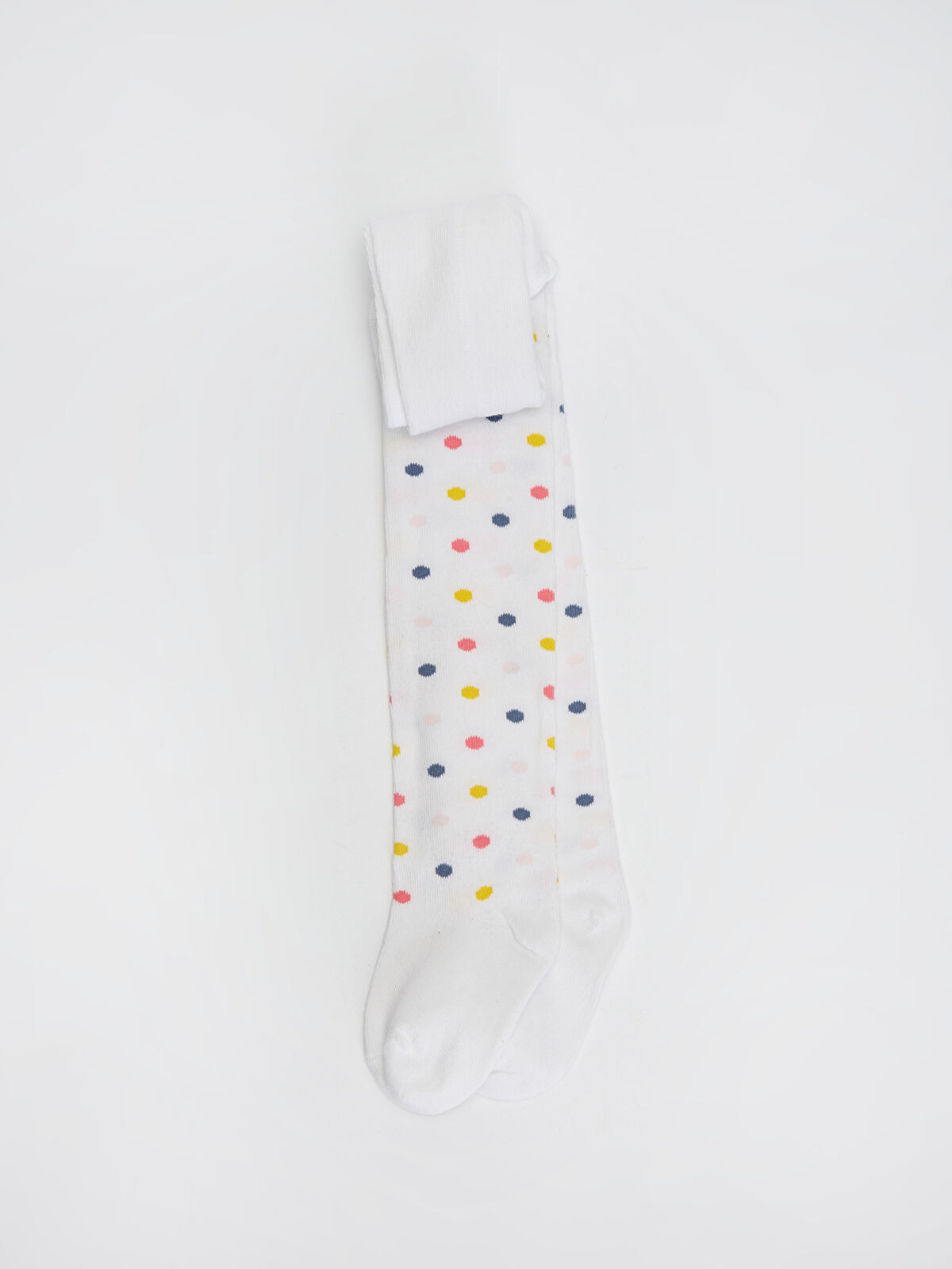 Kız Bebek Puantiye Baskılı Külotlu Çorap