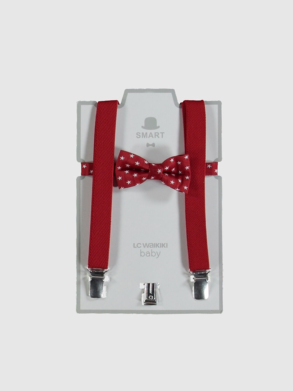 Erkek Bebek Pantolon Askısı ve Papyon