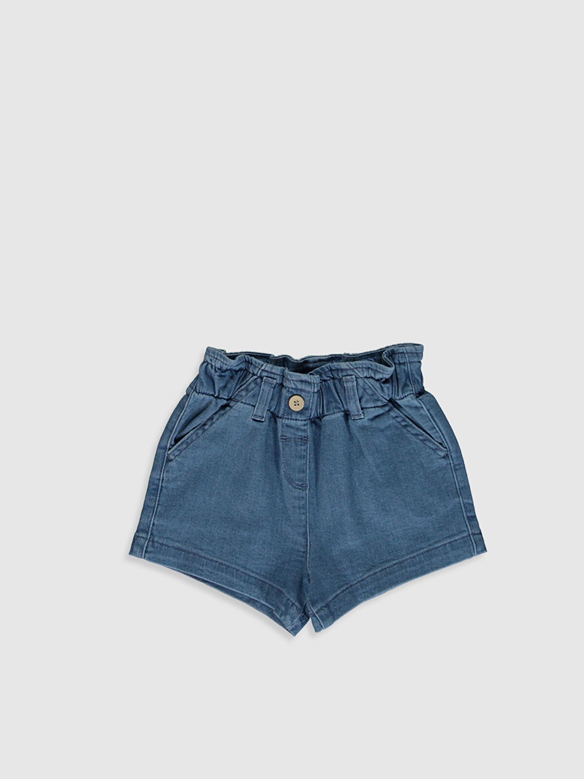 Standart Kalıp Kız Bebek Jean Şort