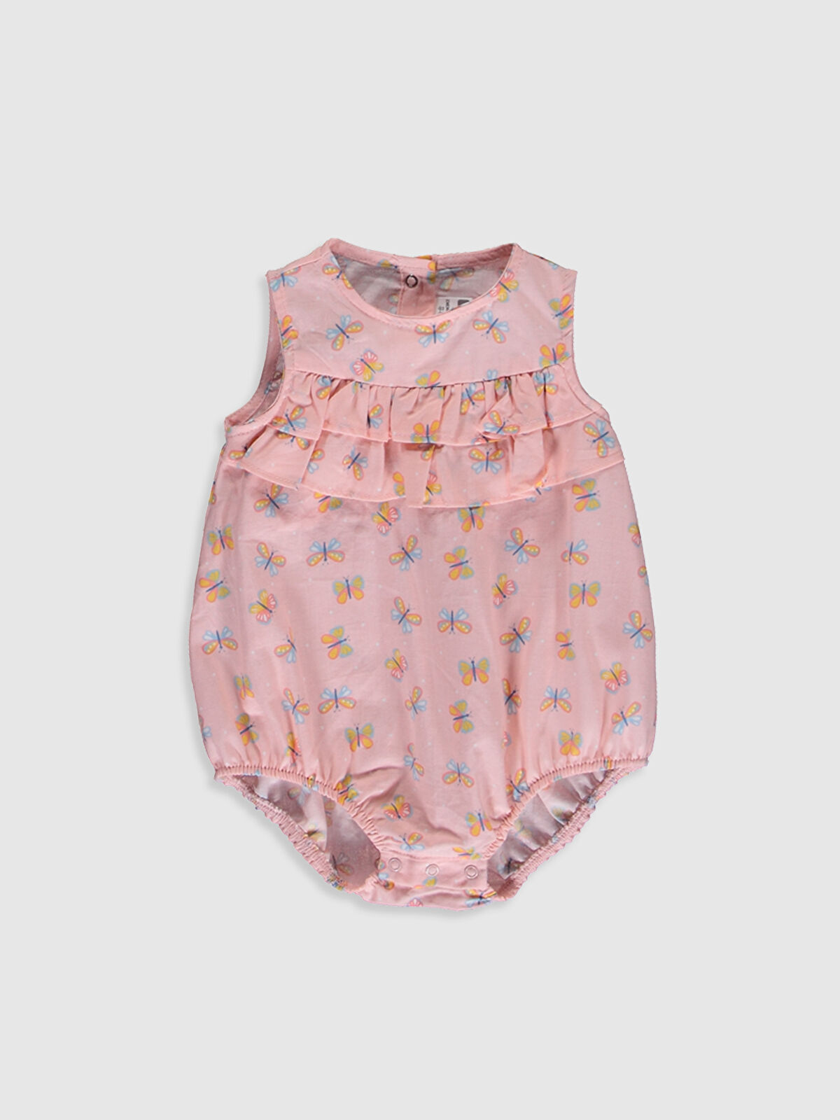Kız Bebek Desenli Çıtçıtlı Body