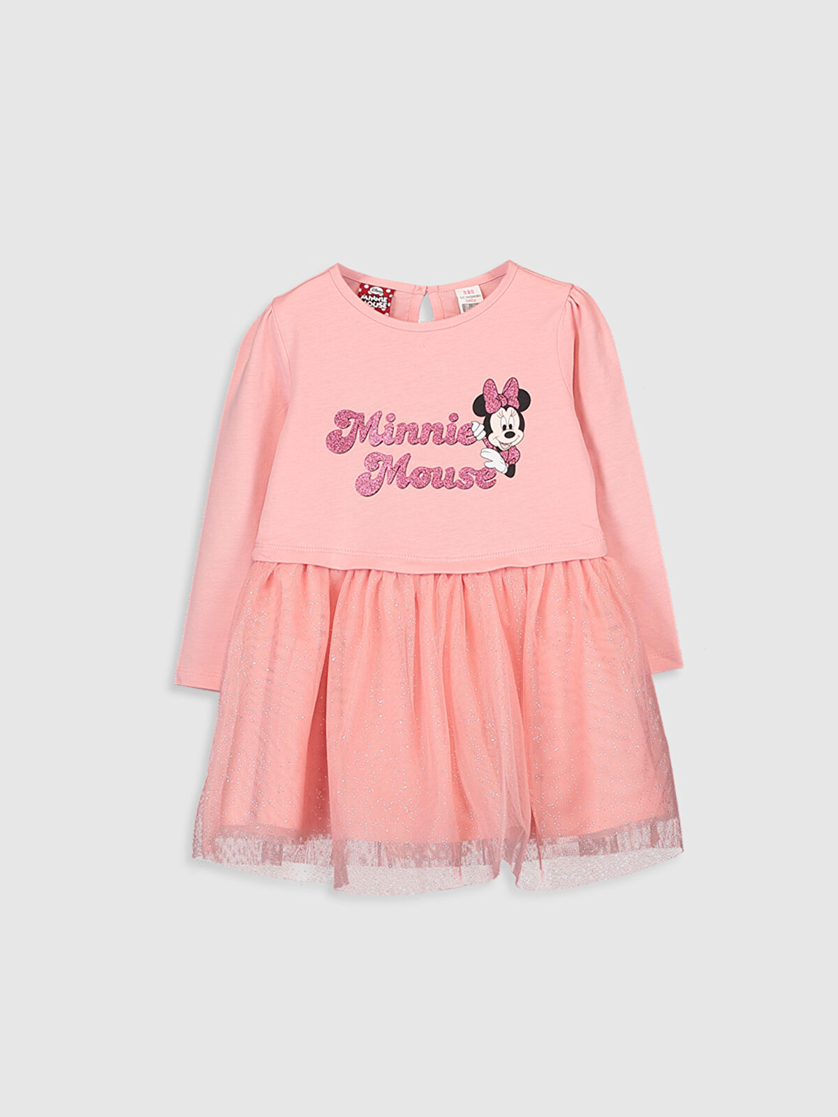 Kız Bebek Minnie Mouse Desenli Elbise