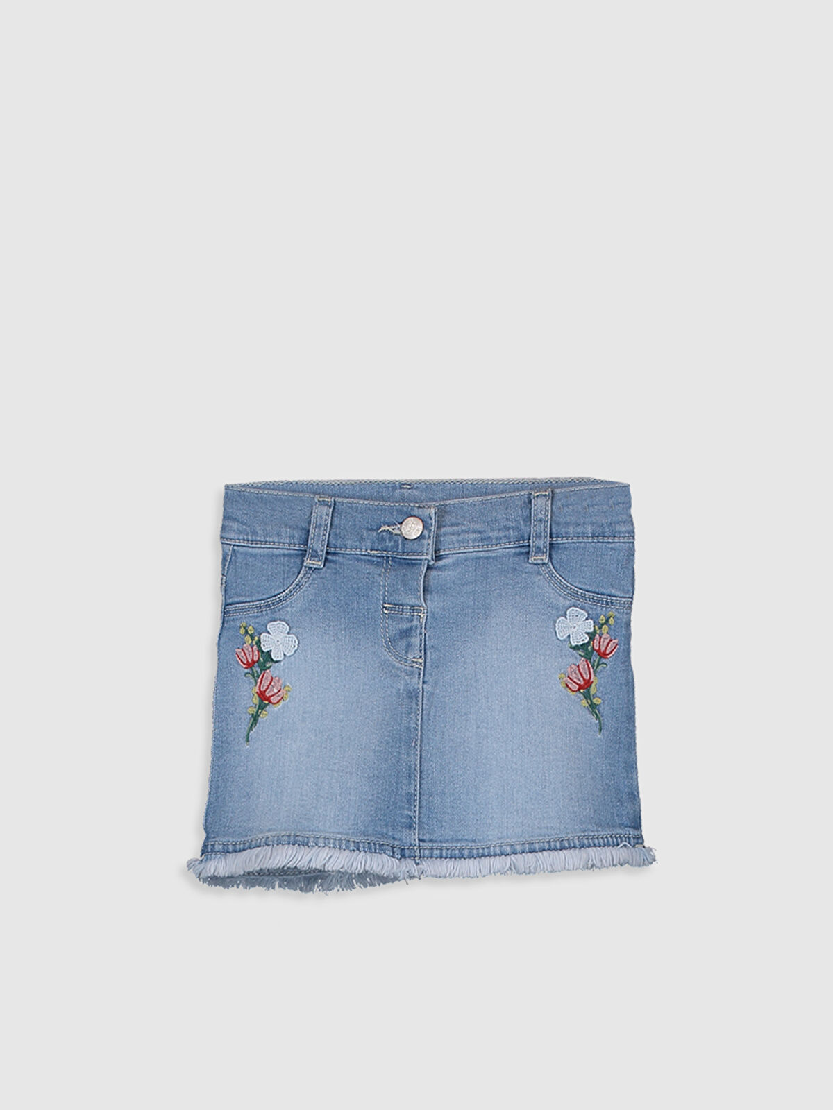 Standart Kalıp Kız Bebek Jean Etek