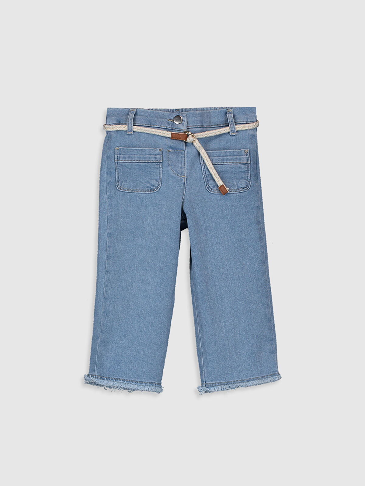 Geniş Paça Kız Bebek Jean