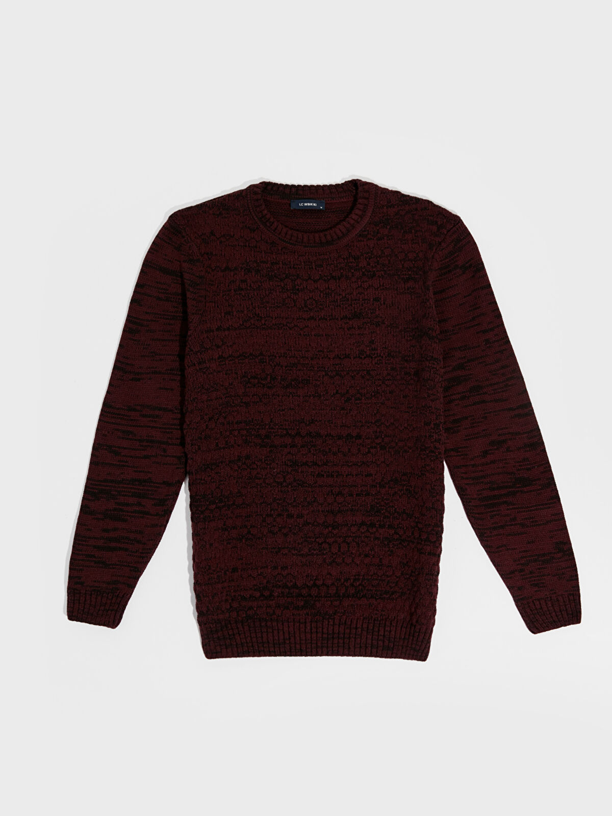 Bisiklet Yaka Kırçıllı Triko Kazak