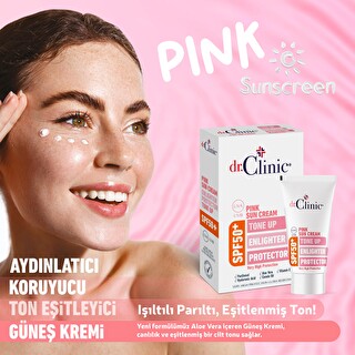 RENKSİZ Pink SunScreen SPF 50+ Aydınlatıcı Koruyucu Ton Eşitleyici ...