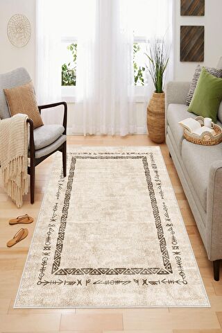 BEJ Dekoratif Özel Tasarım Yıkanabilir, Modern Halı 60x100 - S000133360-19928 | LCW