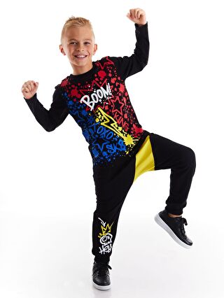 SİYAH Hey Boom Erkek Çocuk Pantolon Takım - S000005705-19351 | LCW