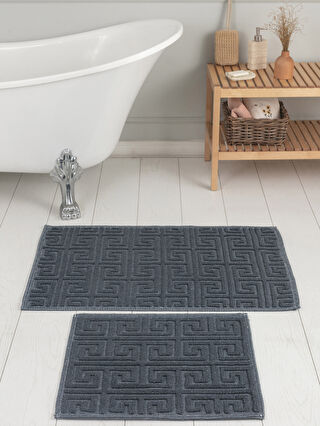 Cotton Patterned Bath Mat 2 Pieces -S2FN05Z8-S2L - S2FN05Z8-S2L - LC ...