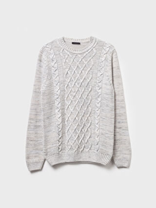 BEJ Bisiklet Yaka Kalın Triko Kazak - 0W8479Z8-D2Y | LCW