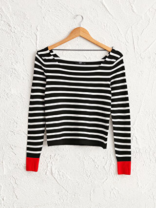 Pull en tricot à col carré -0WDV68Z8-LEG - 0WDV68Z8-LEG - LC Waikiki