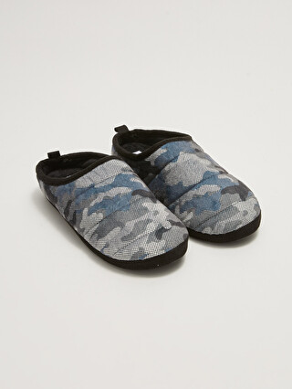 Printed Closed Front Men's Indoor Slippers -W1AG55Z8-CWN - W1AG55Z8-CWN ...