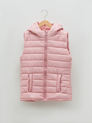 PEMBE Kapüşonlu Kız Çocuk Şişme Yelek - S28027Z4-G4J | LCW