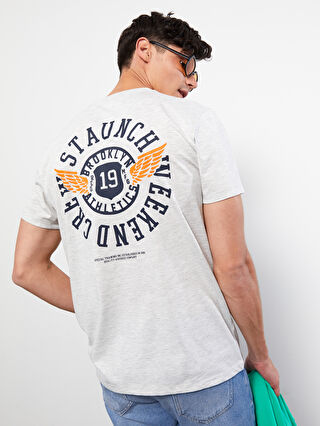 LC WAIKIKI Crew Neck Short Sleeve Printed Combed Cotton Men's T-shirt ...