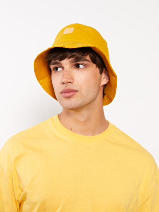 Label Printed Men's Bucket Hat -S2M646Z8-GMP - S2M646Z8-GMP - LC Waikiki