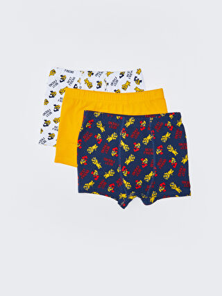 Printed Cotton Boy Boxer 3-Pack -W29065Z4-LSJ - W29065Z4-LSJ - LC Waikiki