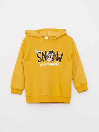 SARI Uzun Kollu Nostaljik Maymun Baskılı Kız Bebek Hoodie - W2AI56Z1 ...