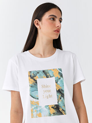 Frau WEISS T-Shirt -S3EA00Z8-Q6K - S3EA00Z8-Q6K - LC Waikiki