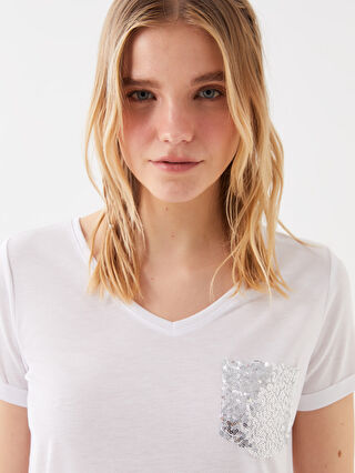 Frau WEISS T-Shirt -S3FE29Z8-Q6K - S3FE29Z8-Q6K - LC Waikiki