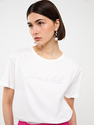 Frau WEISS T-Shirt -S3H703Z8-R5B - S3H703Z8-R5B - LC Waikiki