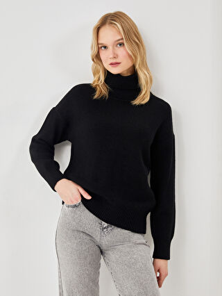 Pull-over NOIR Femme -W4IE49Z8-CVL - W4IE49Z8-CVL - LC Waikiki