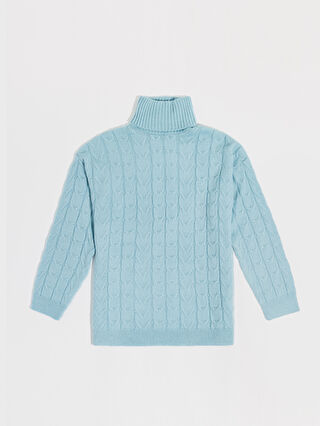 Женщина Голубой Джемпер -0W2432Z8-JM6 - 0W2432Z8-JM6 - LC Waikiki